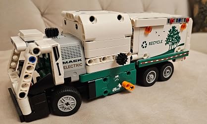Amazon.com: LEGO Technic Mack LR Electric Garbage Truck Toy, Buildable ...