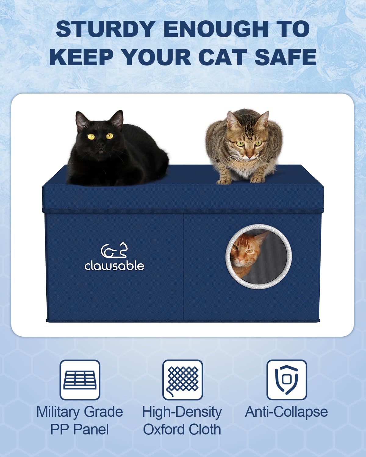 Snapklik.com : Clawsable Cooling Outdoor Cat House - Weatherproof ...