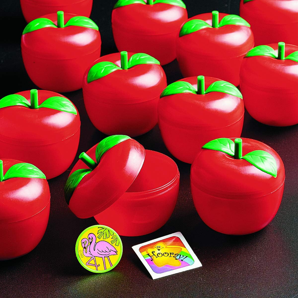 Amazon.com: Fun Express Plastic Apples Toy-Filled Bobbing Game Set of ...