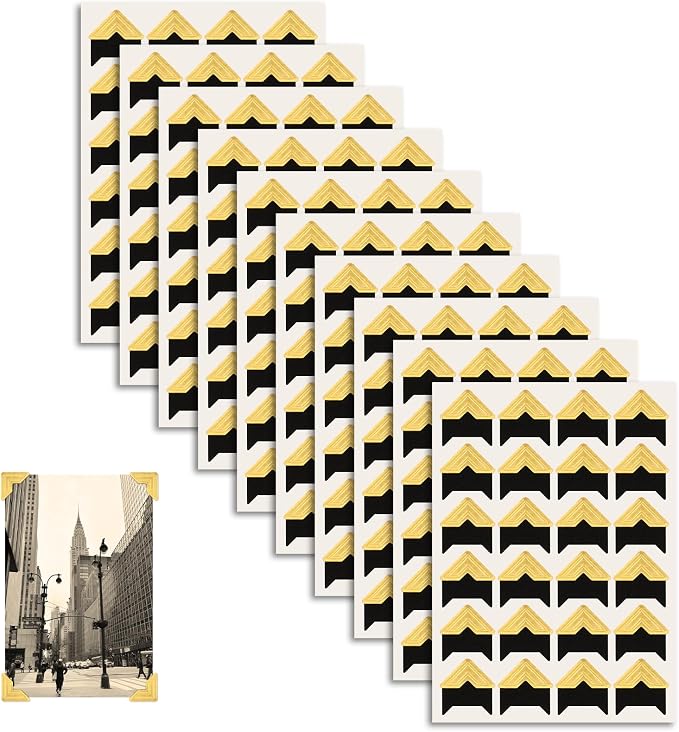 Amazon.com: 240 Pieces Scrapbook Photo Corners, Self Adhesive Picture ...