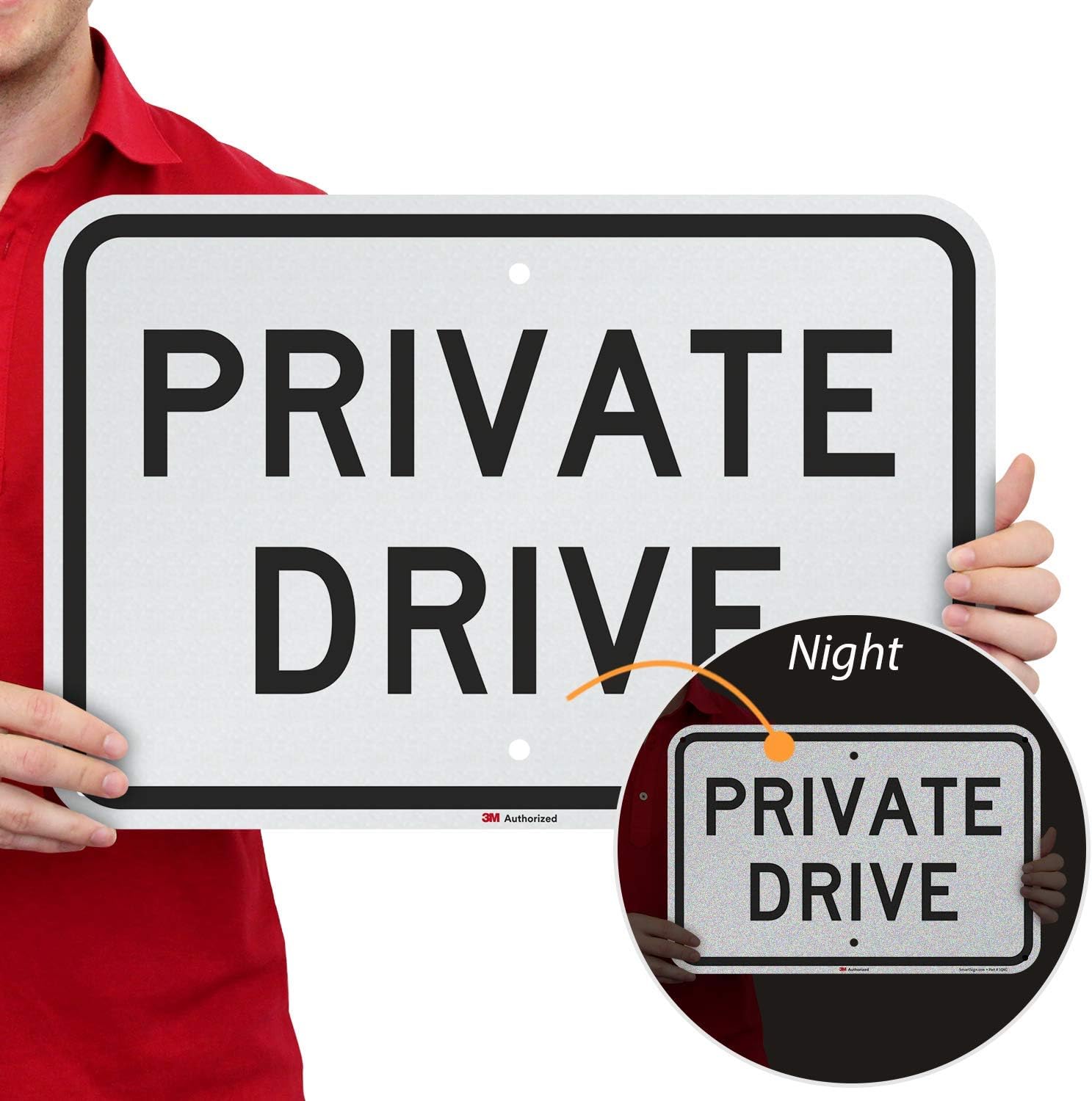 Amazon.com: 2 Pack Private Road Sign, Residents & Guests Only Access ...