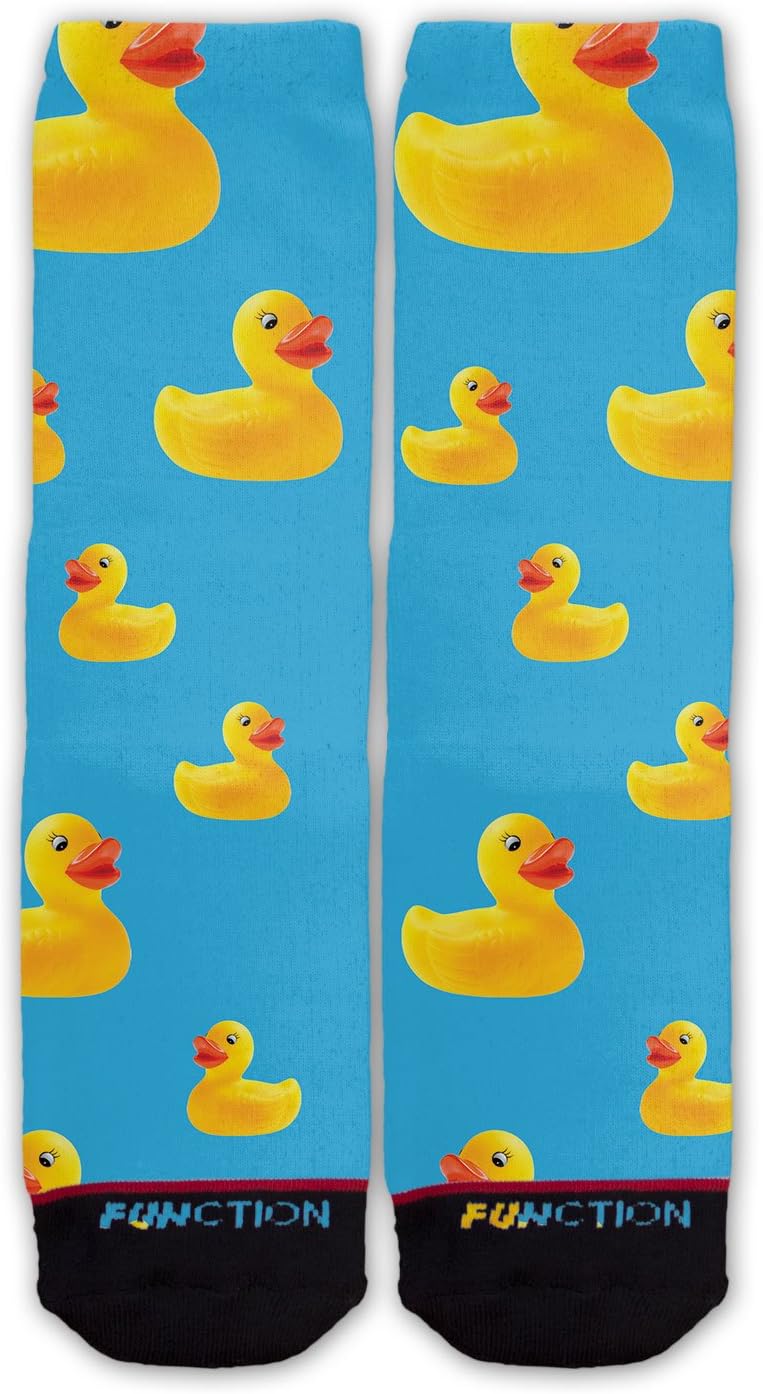 Amazon.com: Function - Realistic Rubber Ducky Fashion Sock : Clothing ...