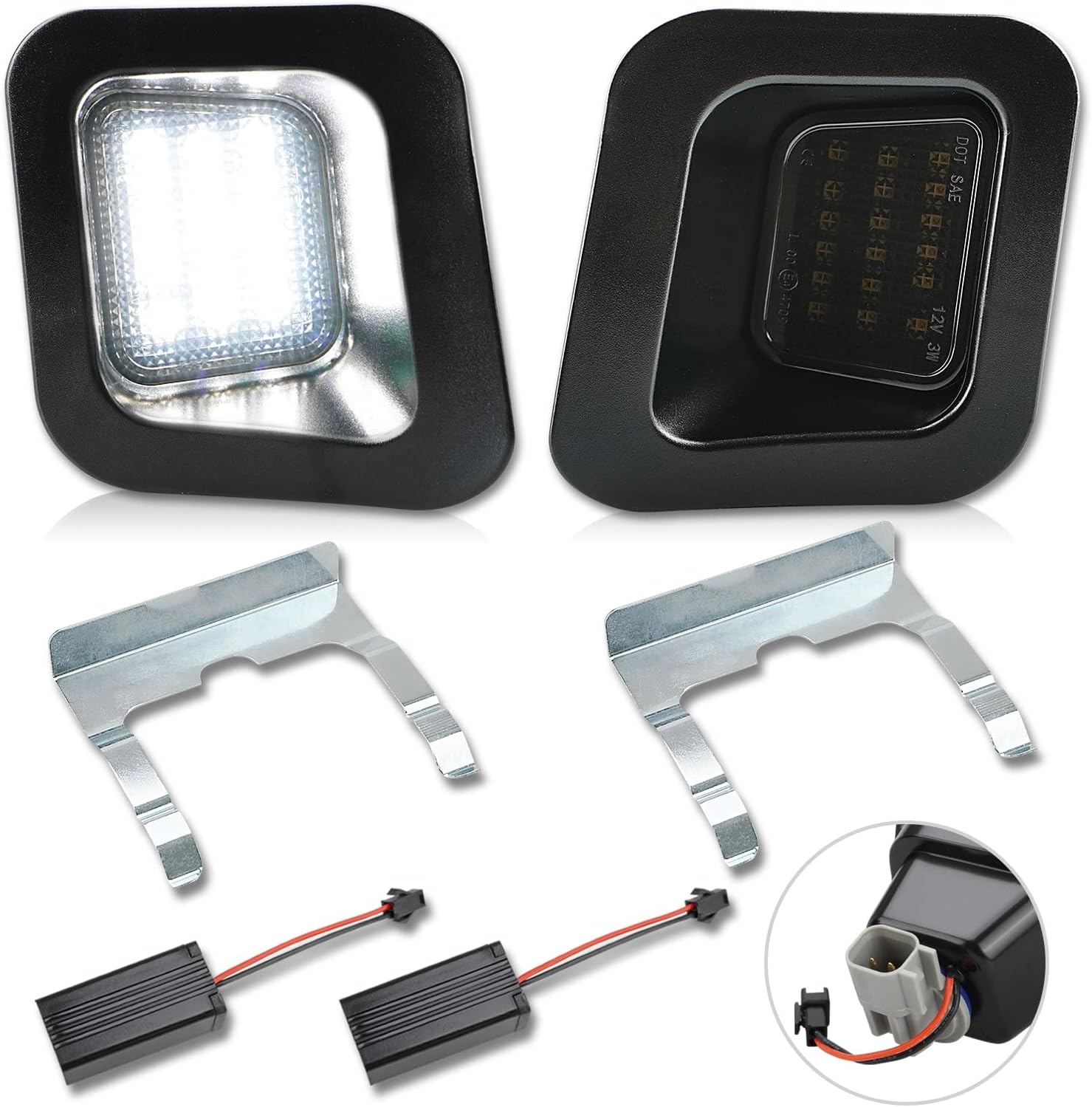 Amazon.com: Bestview LED License Plate Light With Clip Retainer, Tag ...