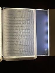 Deelessgz Book Light,Battery Powered Flat Plate led Book lamp ...