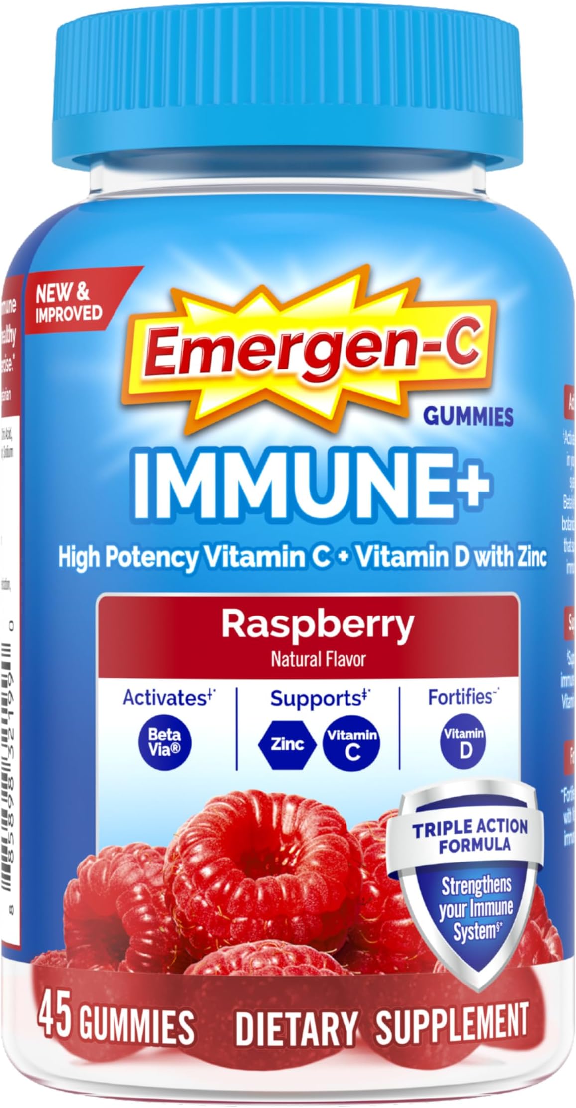 Amazon.com: Emergen-C Immune+ Immune Gummies, Vitamin D plus 750 mg ...