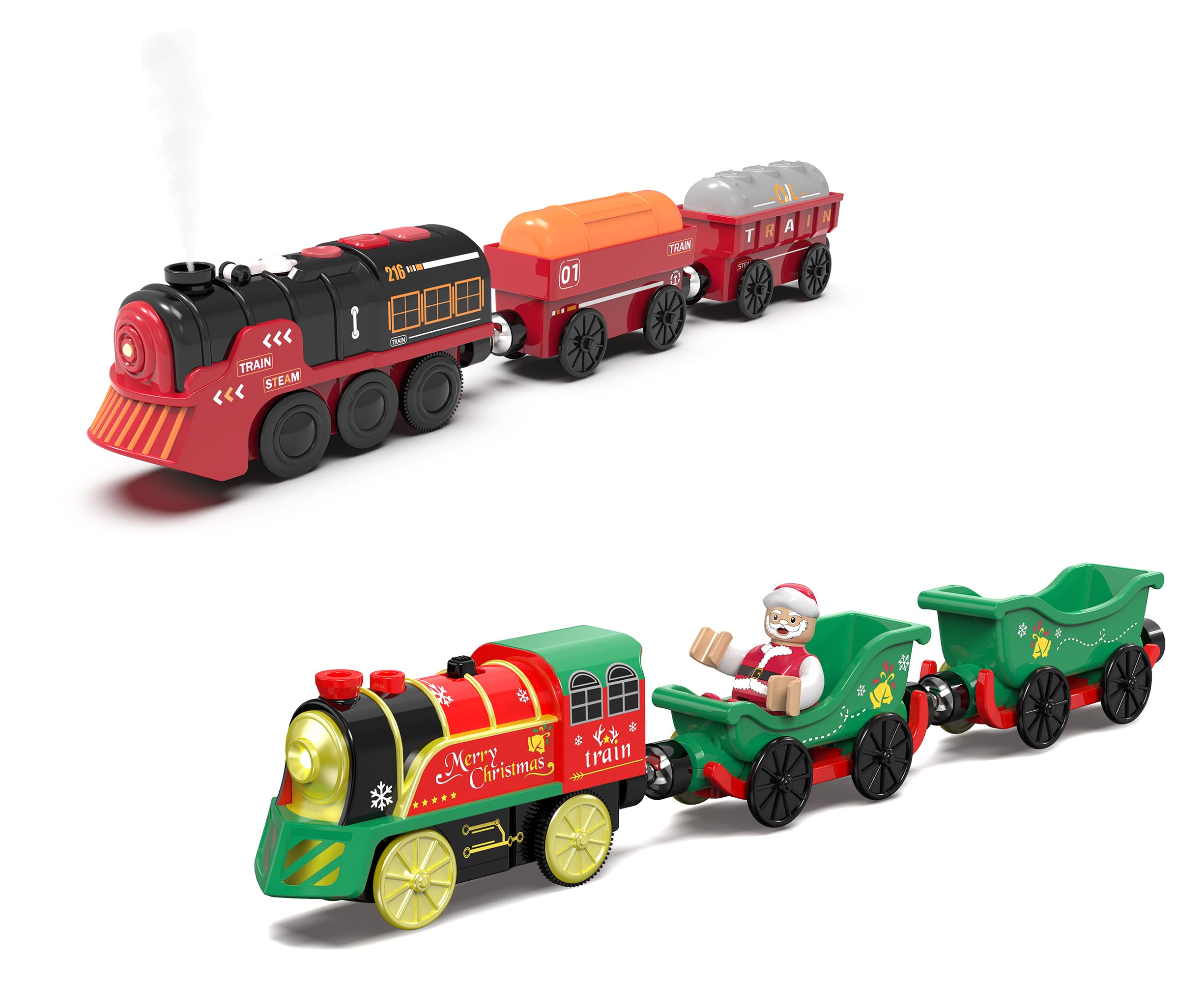 Amazon.com: Christmas Train Toy with Motorized Train Set for Kids ...