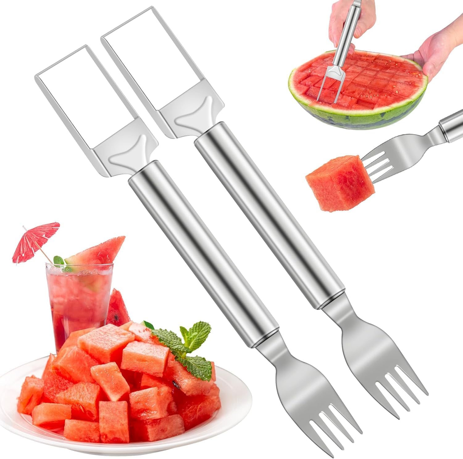 Amazon.com: Watermelon Cutter - Watermelons Slicer Tool Fork 2-In-1 ...