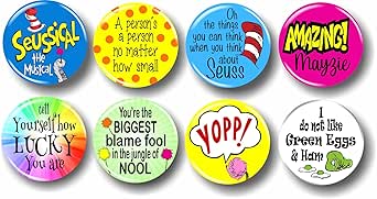 Amazon.com: Seussical // Inspired Musical Pins, Buttons, 1.25" Pinbacks ...