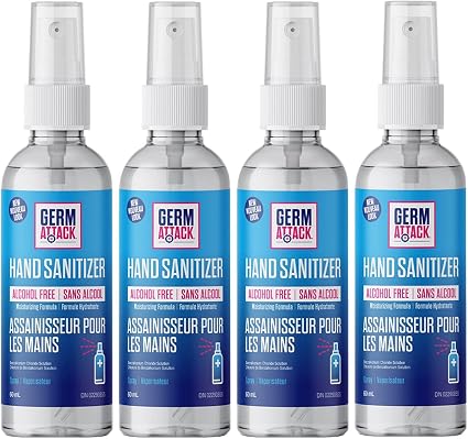 X3 Clean Germ Attack Hand Sanitizer Spray – Alcohol Free and Fragrance ...