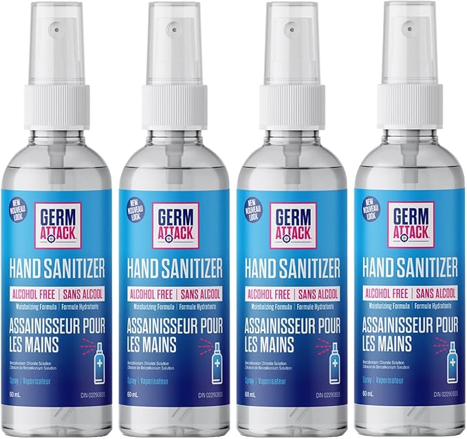 X3 Clean Germ Attack Hand Sanitizer Spray – Alcohol Free and Fragrance ...