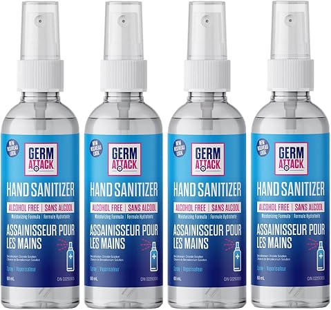 X3 Clean Germ Attack Hand Sanitizer Spray – Alcohol Free and Fragrance ...