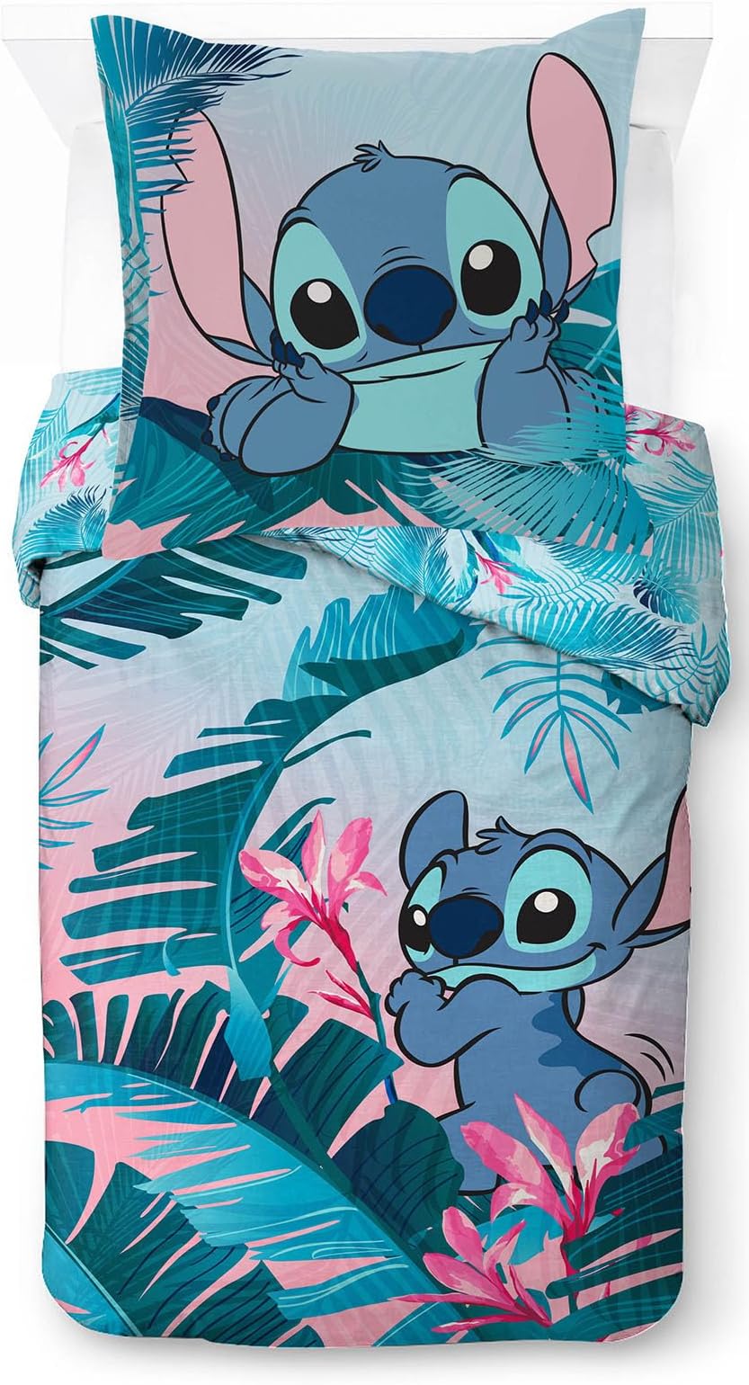 Jay Franco Disney Lilo & Stitch - Parure de lit Une Personne pour ...