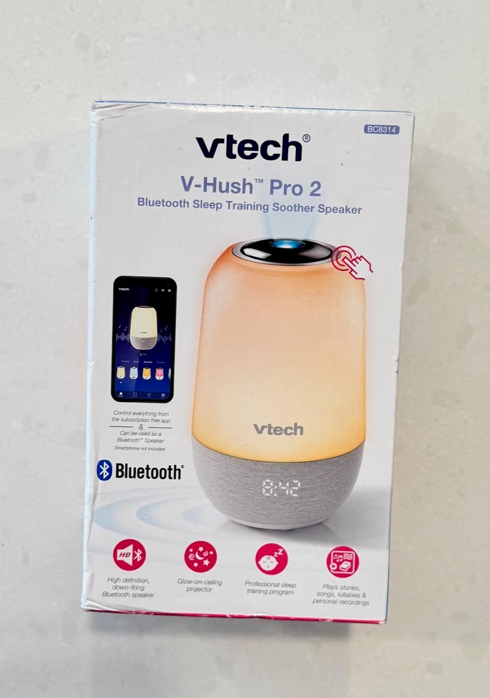 Amazon.com: VTech BC8314 V-Hush Pro 2 Bluetooth Sleep Training Soother ...