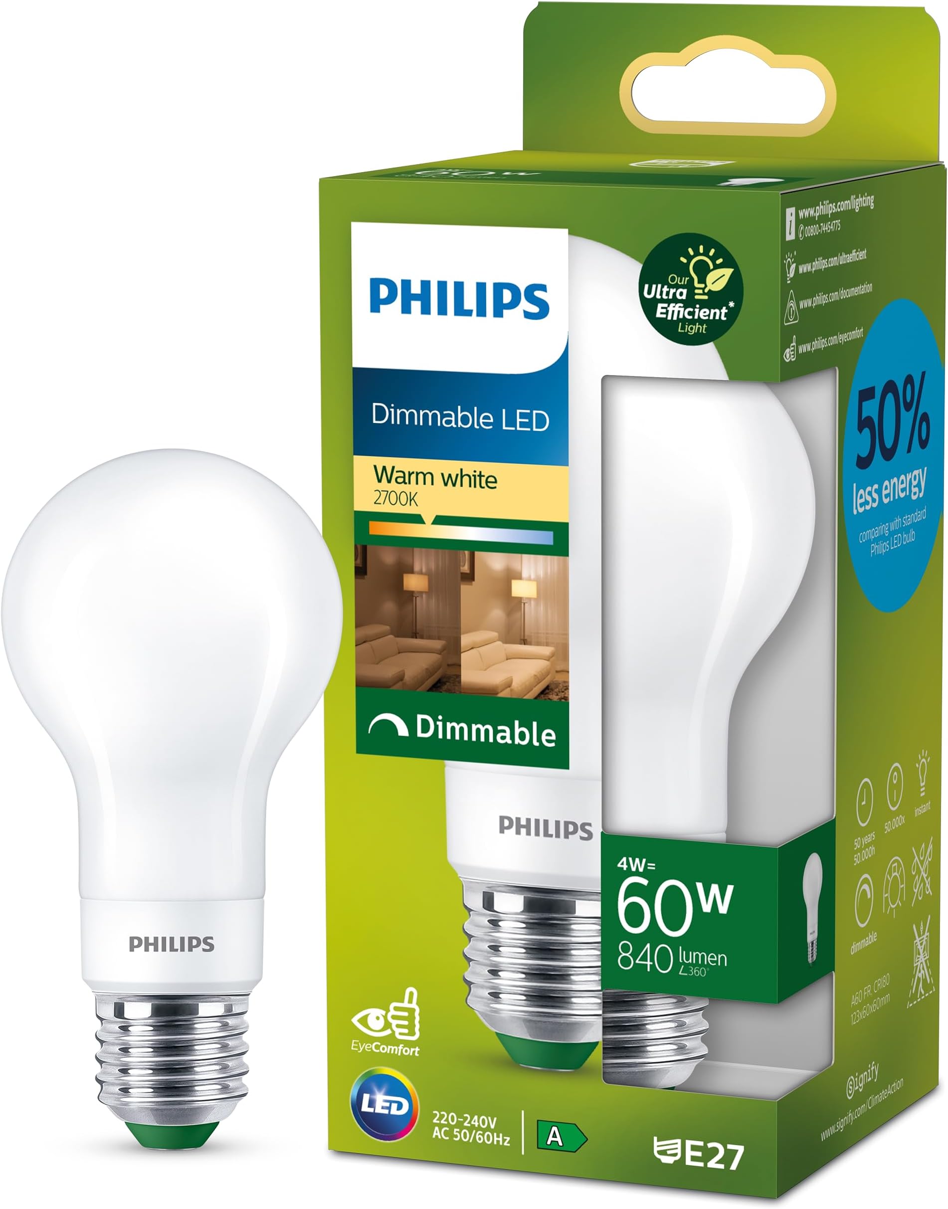 PHILIPS Ultra Efficient - Ultra Energy Saving Lights, LED Light Source ...