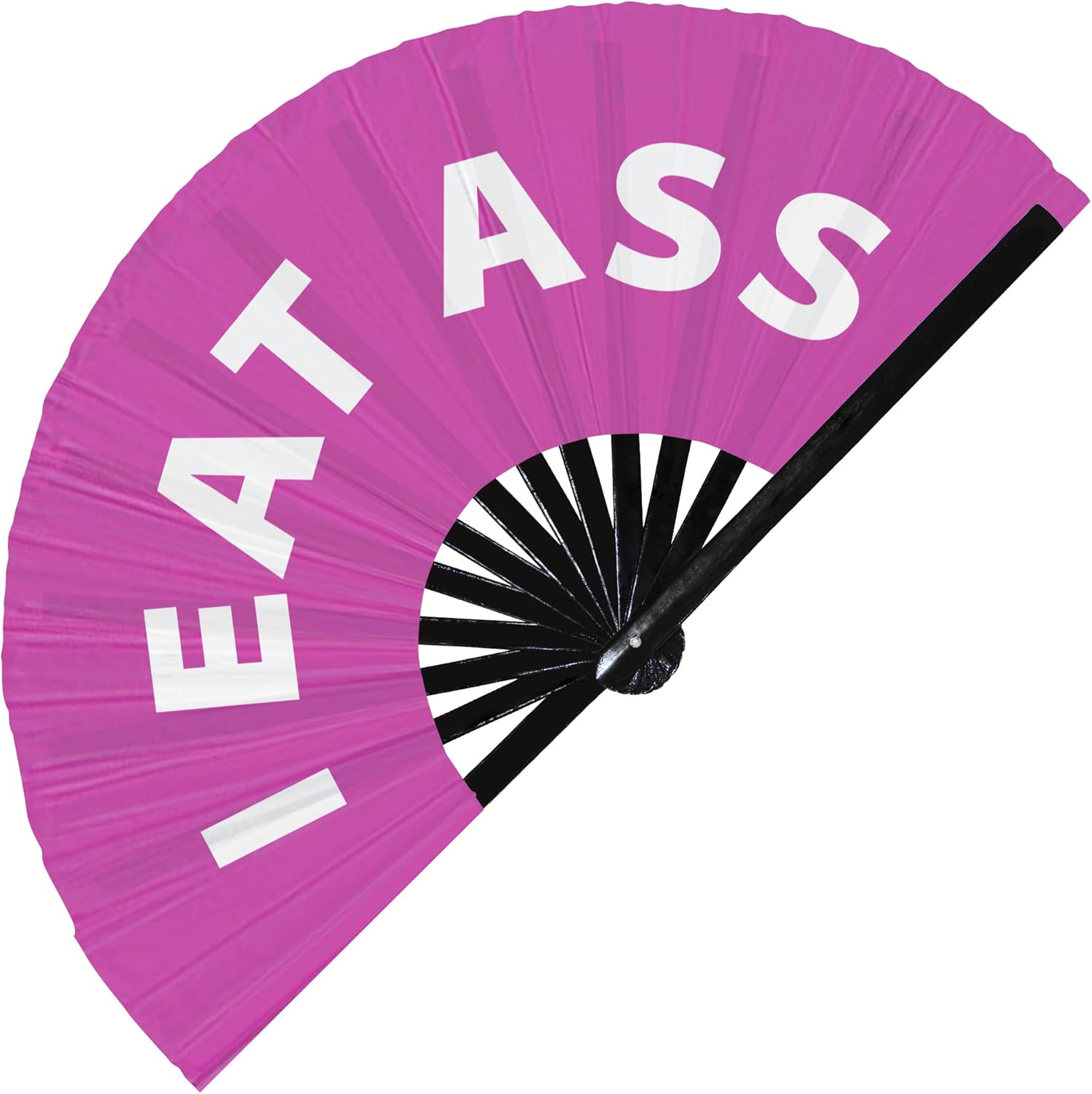 Amazon.com: I Eat Ass Hand Fan Foldable Bamboo Circuit Hand Fan Funny ...