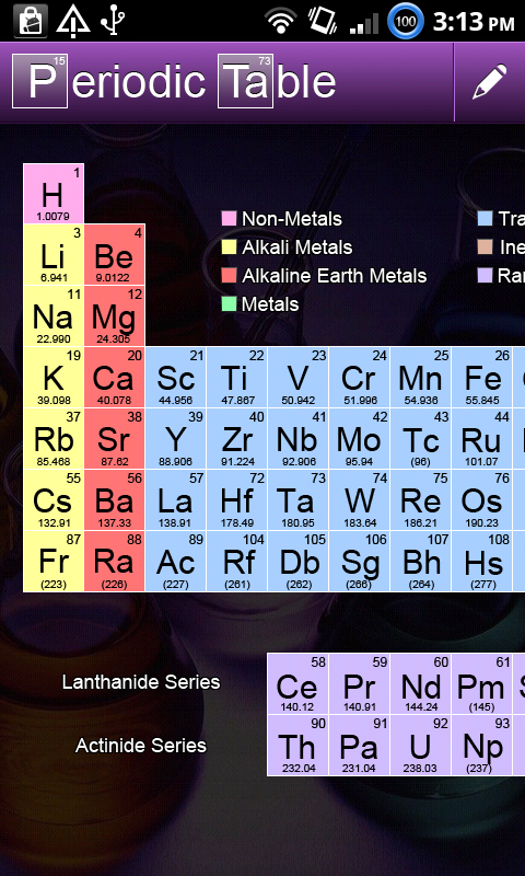 Periodic Table - Application sur Amazon Appstore