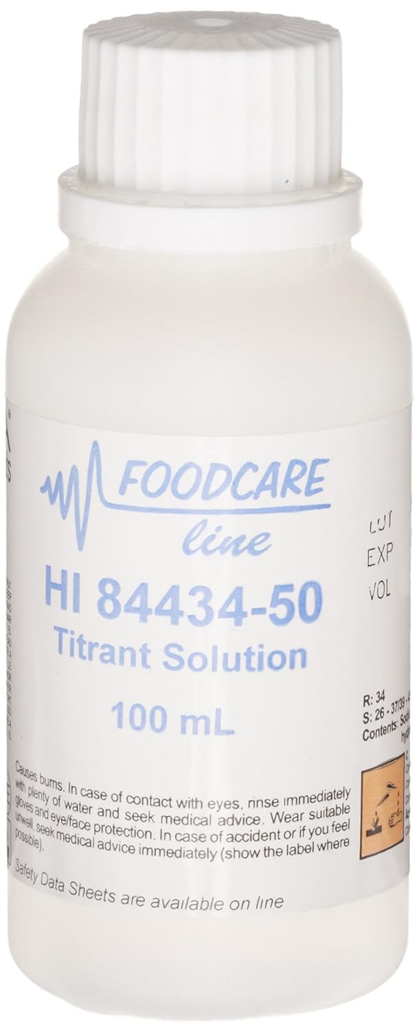 Hanna Instruments HI84434-50 Titrant Solution, 100mL Bottle, For ...