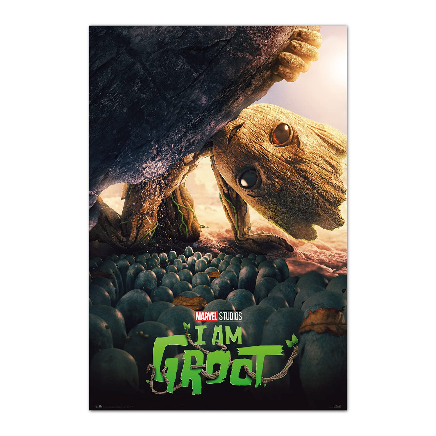 Grupo Erik Marvel Groot The Little Guy Poster - 36 x 24 inches / 91.5 x ...