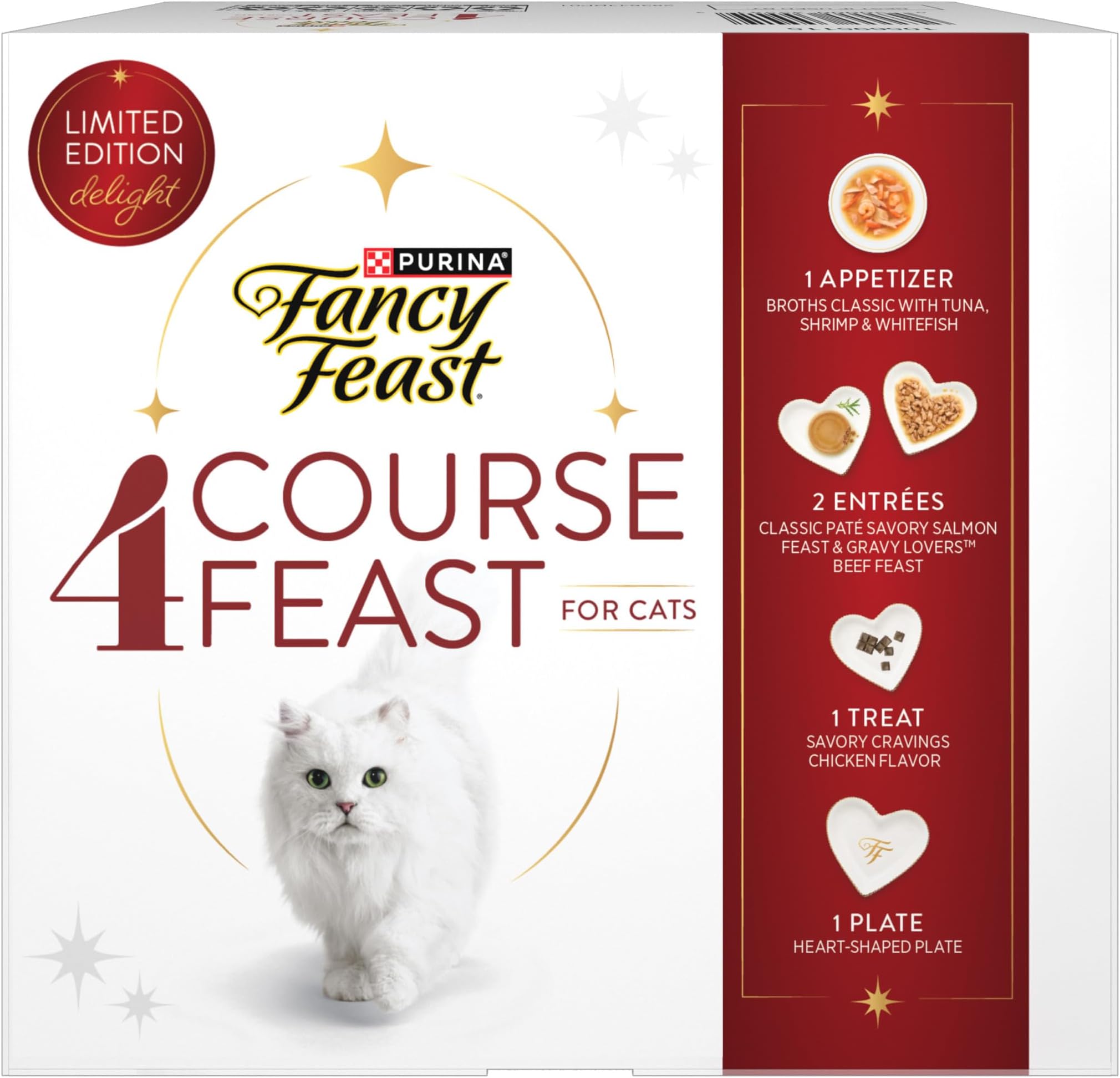 Amazon.com : Fancy Feast Purina Feastivities Four Course Feast Wet Cat Food Variety Pack - (Pack ...