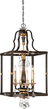 Minka Metropolitan N6464-652 Chateau Nobles - Four Light Pendant, Raven ...