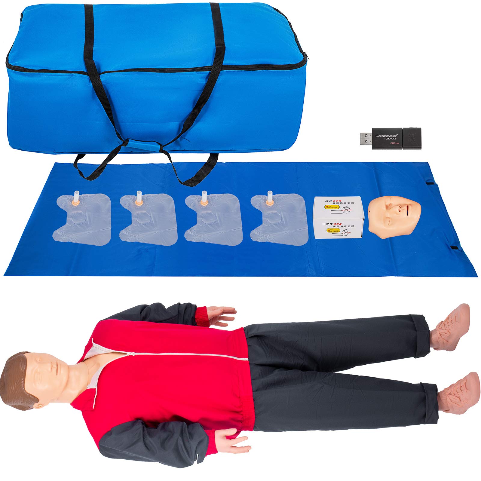 Vevor Cpr Training Manikin Respiration Adult Model Respiration Training ...