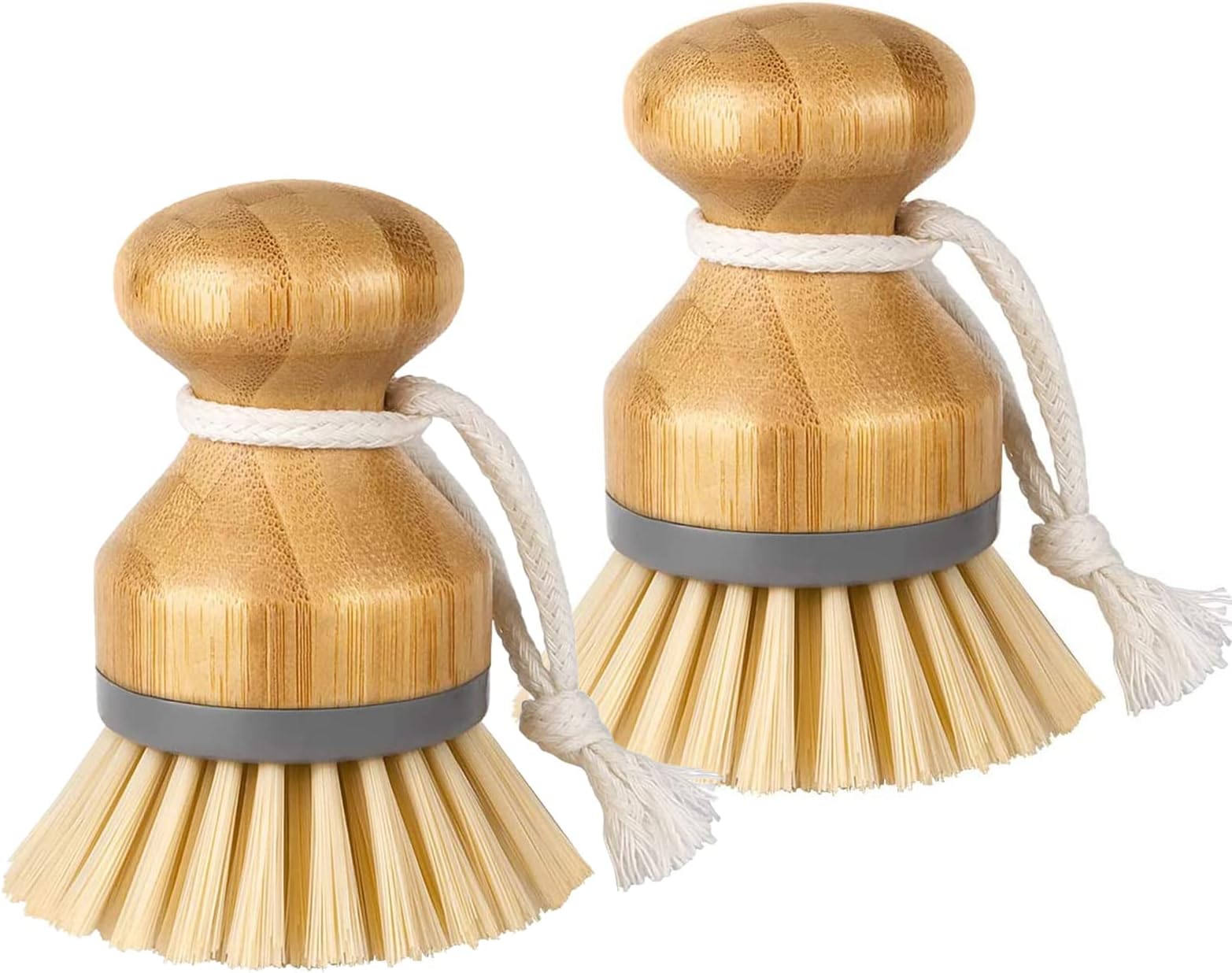 Amazon.com: Nuenen Bamboo Dish Scrubbers Set, 6 Packs, with Natural ...