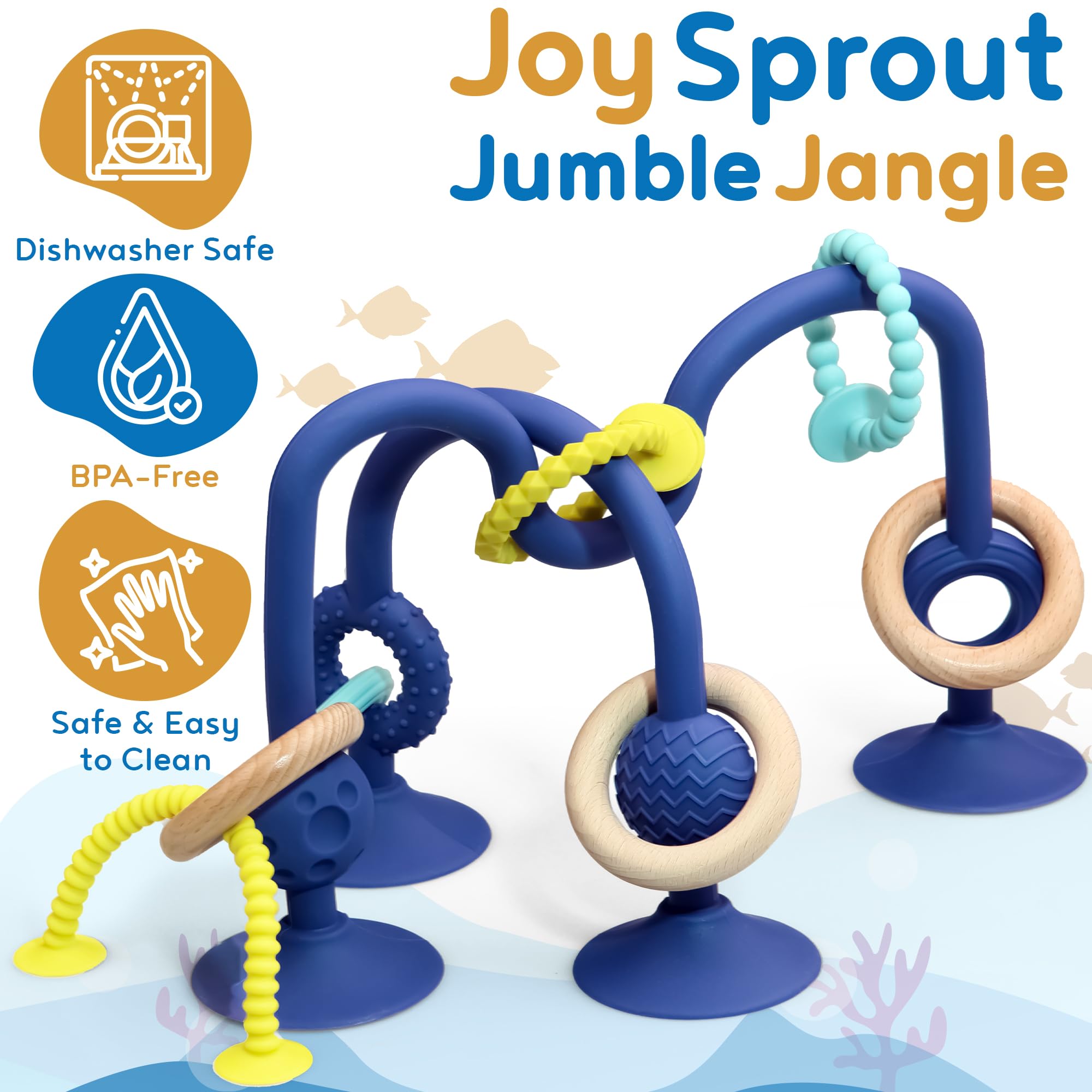 Snapklik.com : JoySprout Jumble Jangle Baby Teething Toys BPA-Free Baby ...