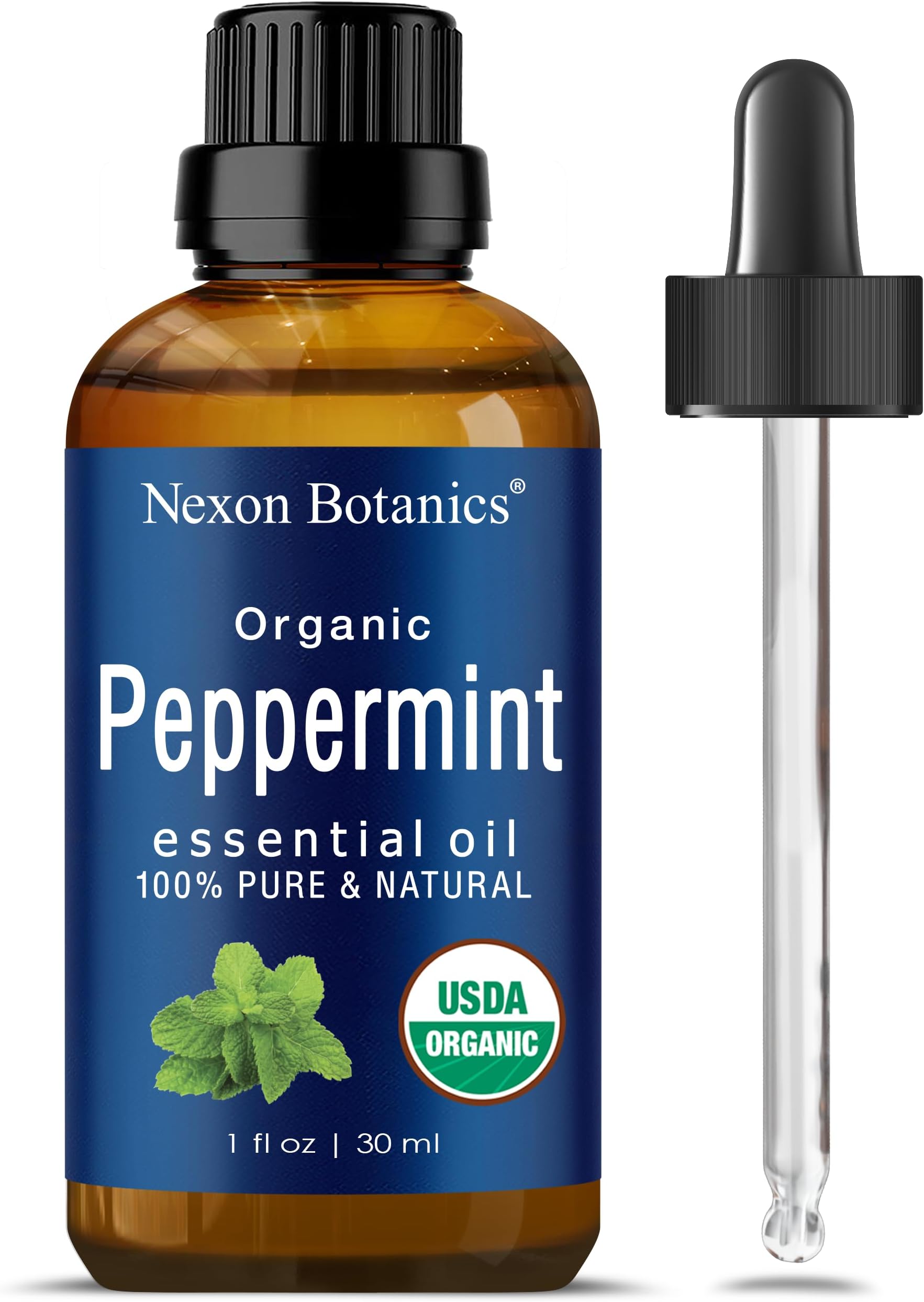 Amazon.com: NOW Essential Oils, Organic Peppermint Oil, Invigorating ...