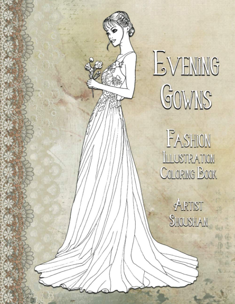 Amazon.com: Evening Gowns: Fashion Illustration Coloring Book ...