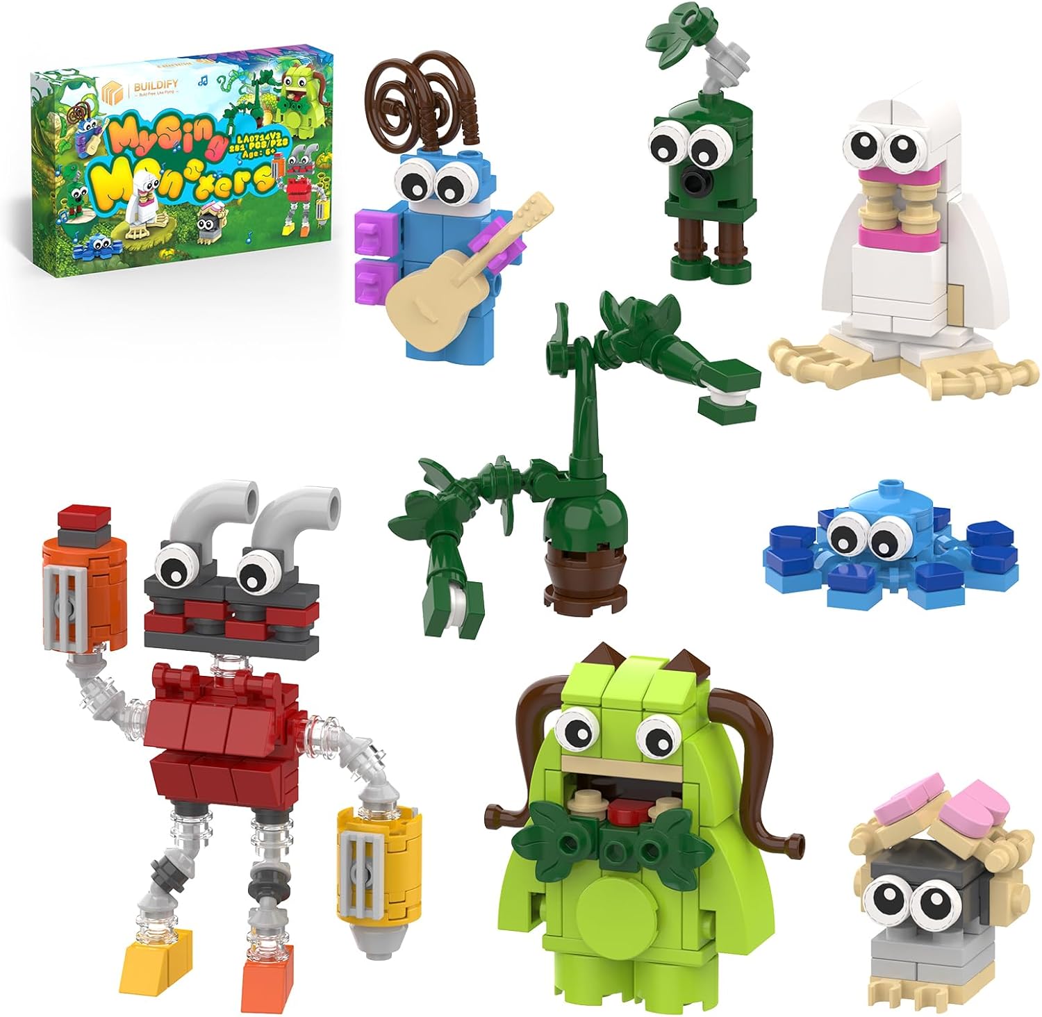 Amazon.com: 8-in-1 Sing Monsters Toe Jammer, Nogggin,Furcorn,Entbrat ...