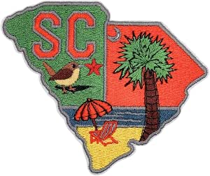 Amazon.com: EMBROBOF Proud South Carolina Patch – 3.35 inches, Cool ...