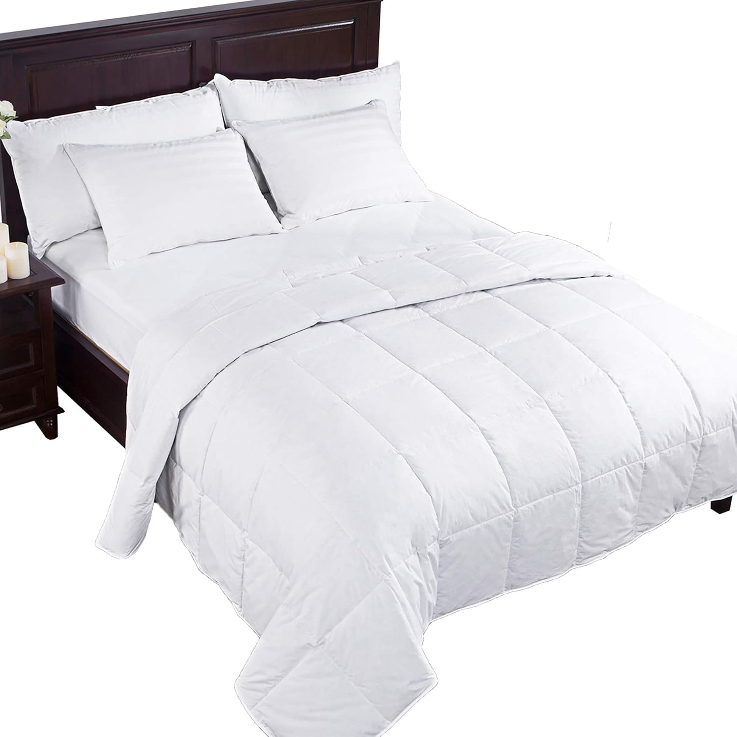 Amazon.com: puredown® Lightweight Down Comforter Duvet Insert 100% ...