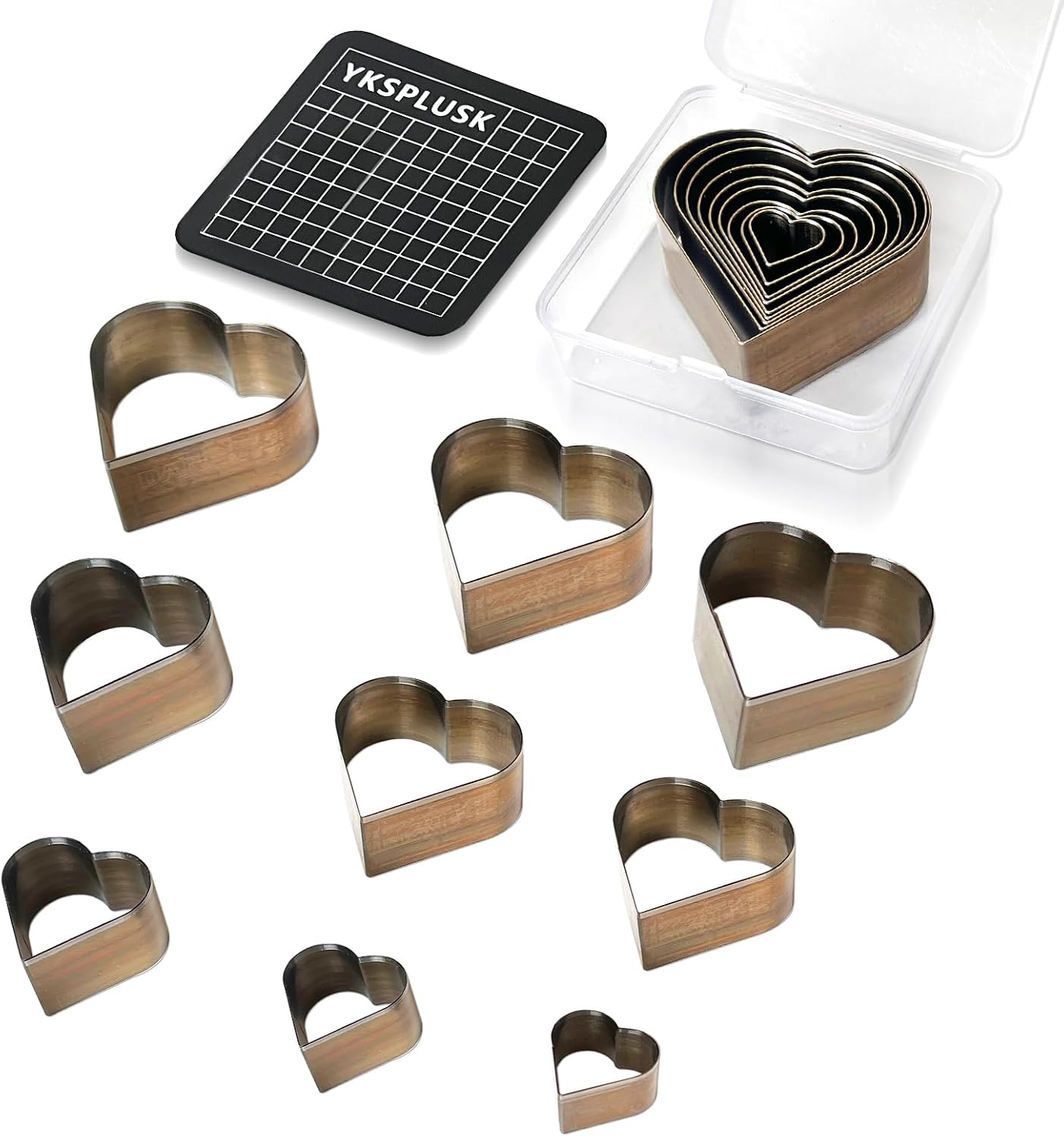 Amazon.com: YKSPLUSK 9 Pcs Leather Hole Cutter Tool Set, 9 Sizes Heart ...