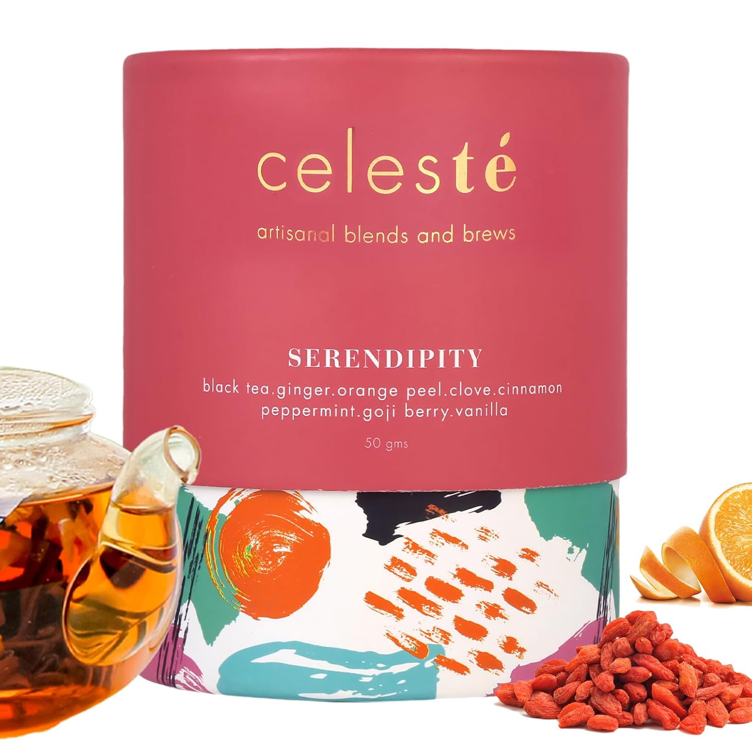 Amazon.com : CelesTe Serendipity - Goji Berry Tea - Premium Blend with ...