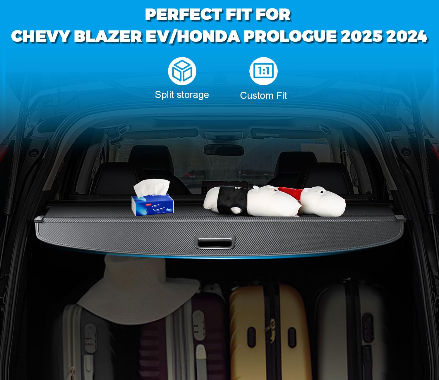 Snapklik.com : Cargo Cover For Honda Prologue /Chevy Blazer EV 2024 ...