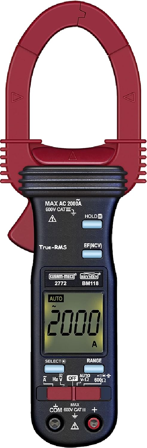 2000A AC TRUE RMS DIGITAL CLAMPMETER WITH NON-CONTACT EF-DETECTION KM ...