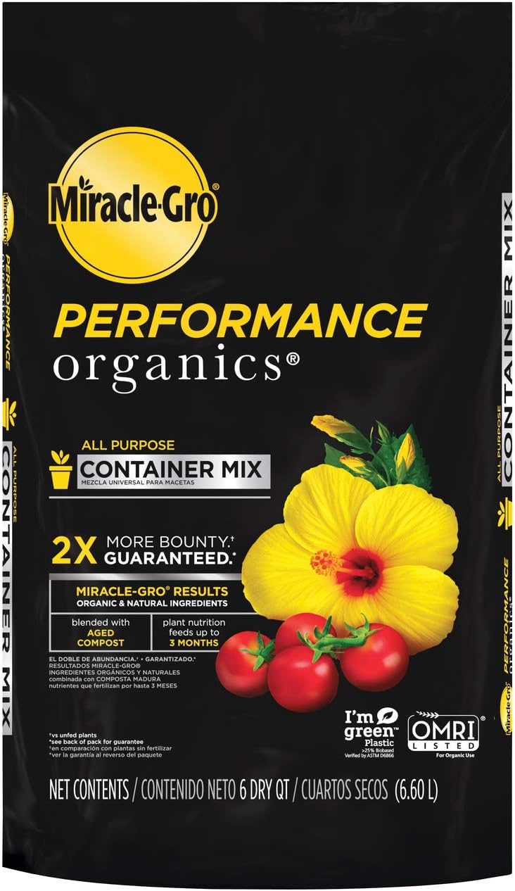 Amazon.com : Miracle-Gro Performance Organics All Purpose Container Mix ...