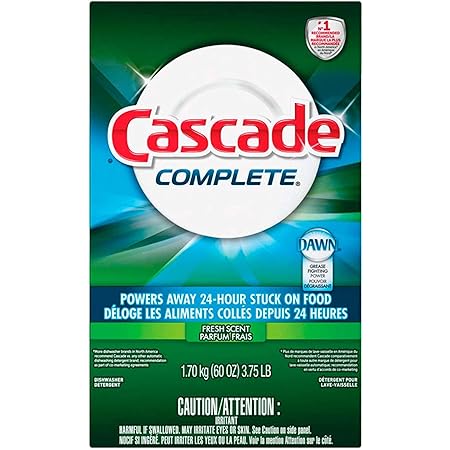 Amazon.com: Cascade Complete, Powder Dishwasher Detergent, Fresh Scent ...
