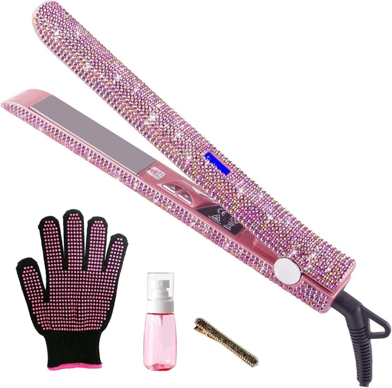 Amazon.com : Hair Straightener Titanium Flat Iron with Gorgeous ...