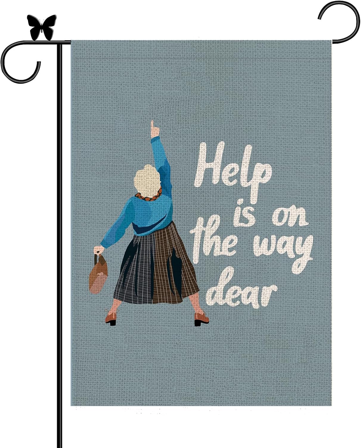 Amazon.com : Help Is On The Way Dear Garden Flag Vertical Double Sided ...