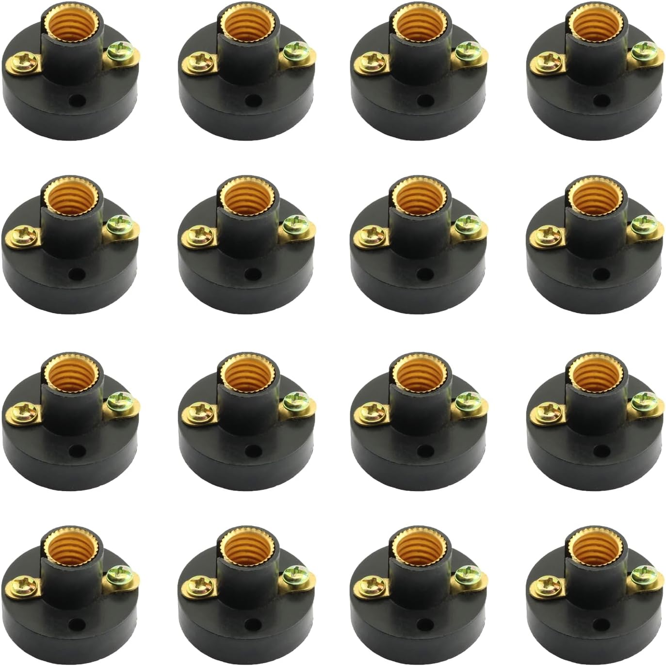 tooloflife 16Pieces, E10 Lamp Socket Set: Screw Base with Bulbs, Black ...