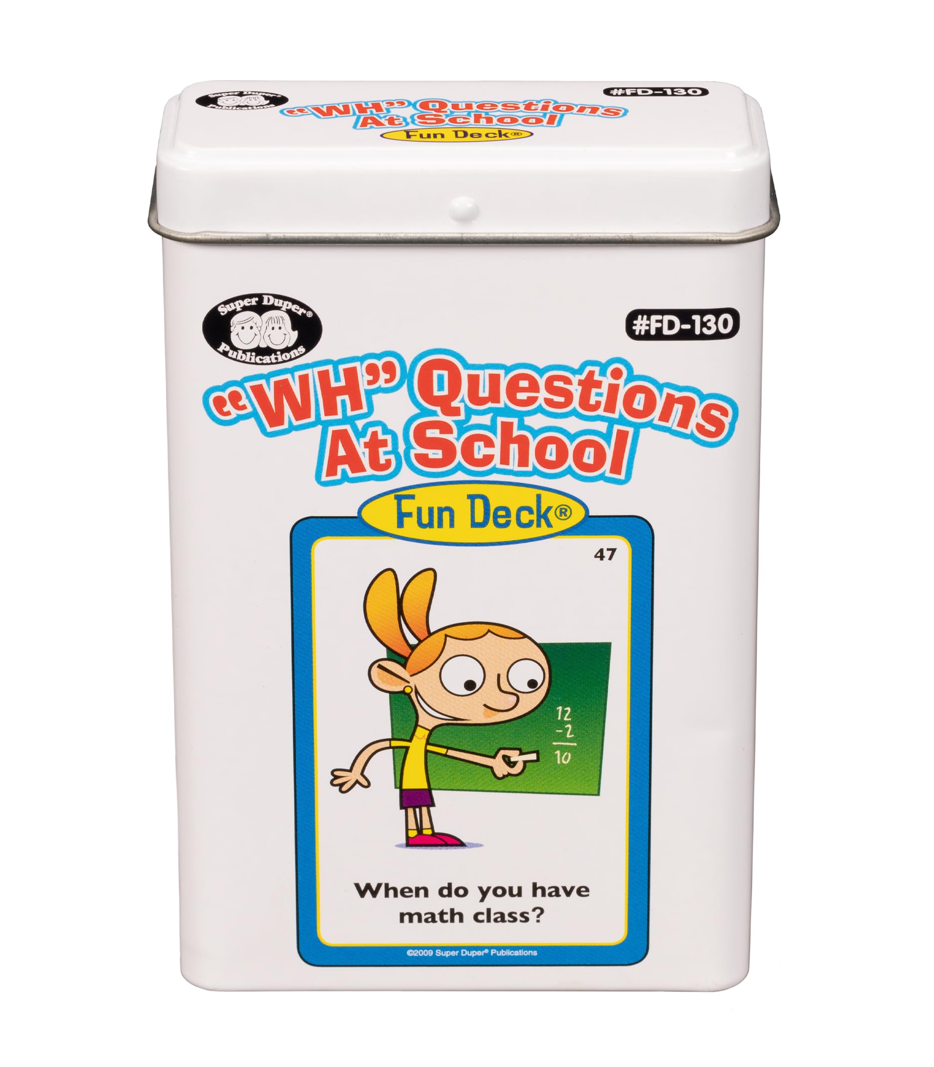 Buy Super Duper Publications | WH Questions at School Fun Deck Flash ...