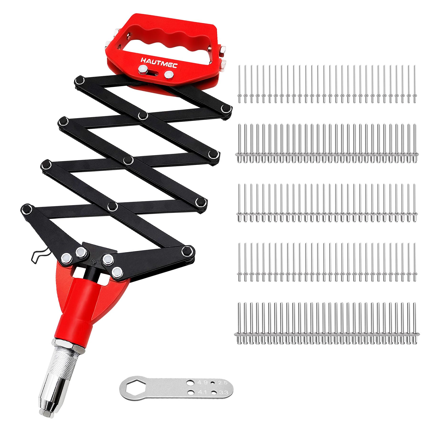 Amazon.com: HAUTMEC 5-in-1 Rivet Gun Heavy-Duty Press-Type Labor Saving ...