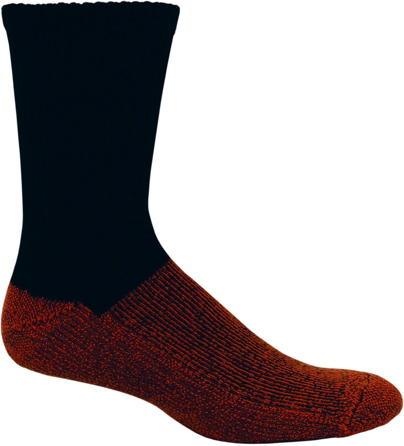 Copper Sole Men's Pro Therapy Cupron Crew Sock, Black, 13-15/XL ...