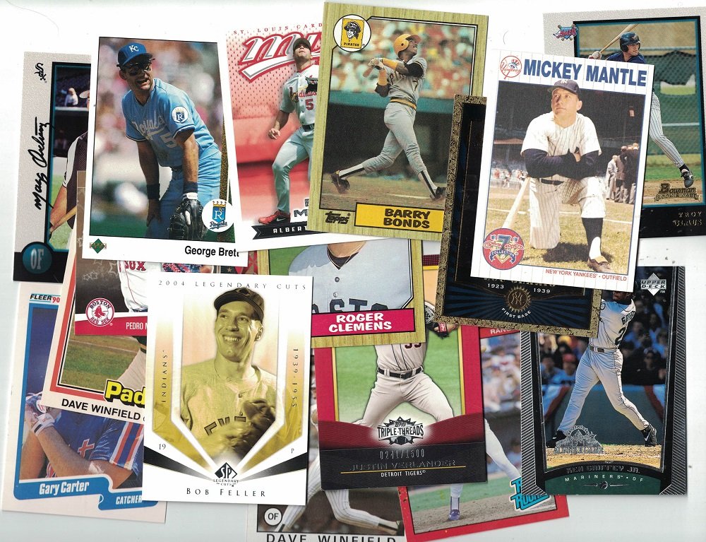 Amazon.com: 200 Baseball Cards Collection – Newer & Vintage Trading ...