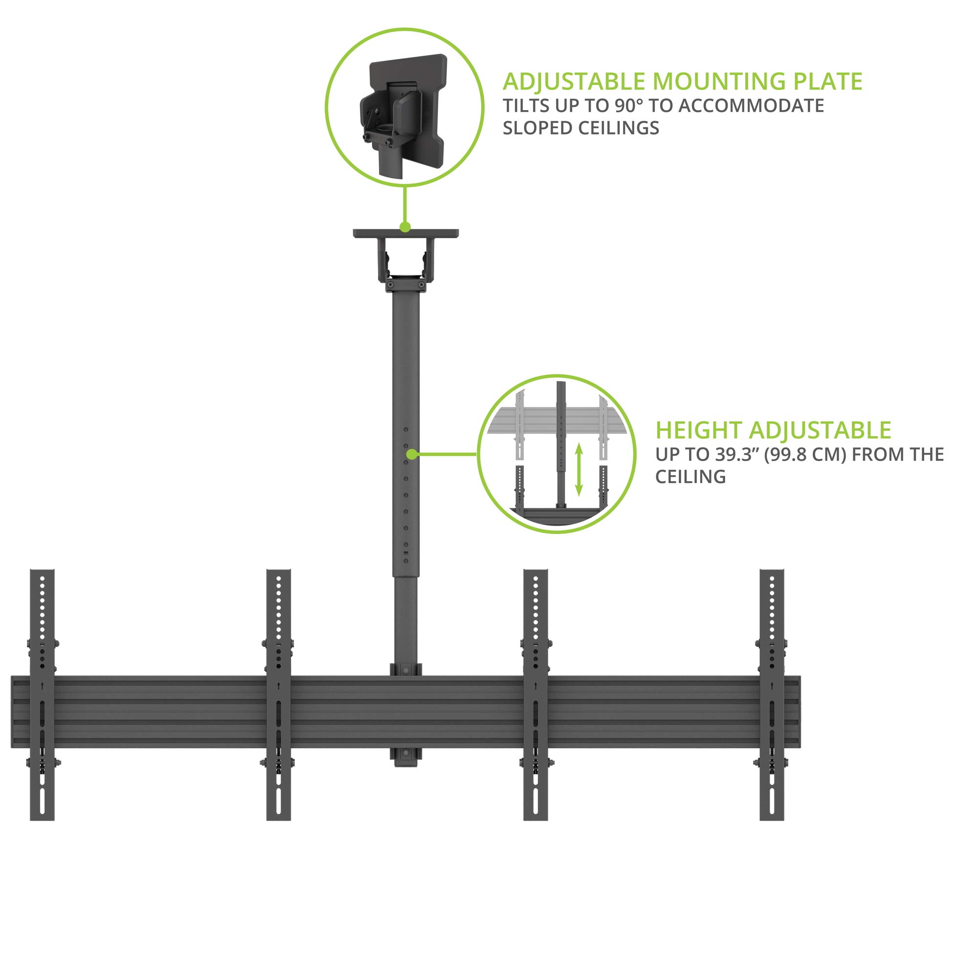 Snapklik.com : Kanto MBC211T Digital Signage Menu Board Ceiling Mount ...