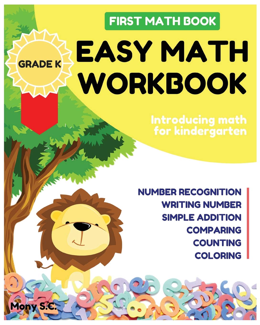 Easy Math Workbook for Kindergarten: First Math Book ; Grade K ...