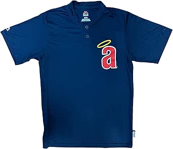 Amazon.com: Los Angeles Angels Men's Vintage Logo Cool Base Two-Button ...