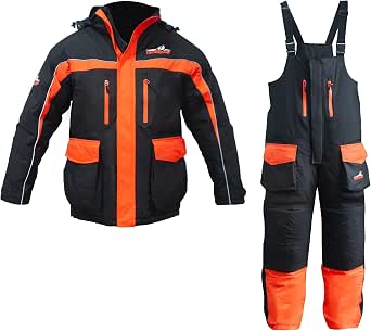 Amazon.com: THUNDERBAY Ice Fishing Suit, Insulated Bibs and Jacket ...