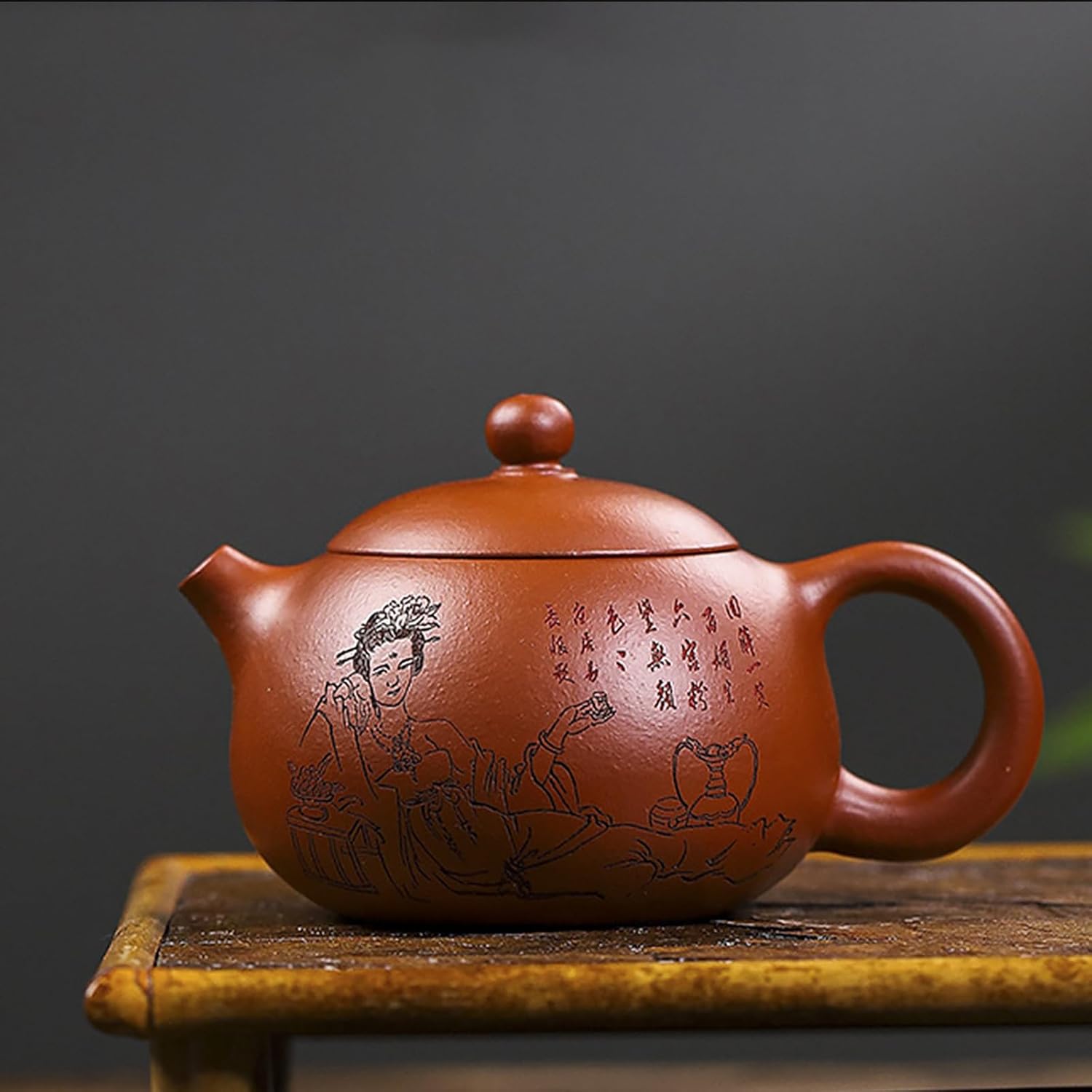Amazon.com | Handmade Zisha Teapot, Chinese Yixing Purple Clay Tea Pot ...